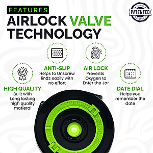 Burp Lids 14 Pack Curing Kit With NEW AUTO PUMP - Fits All Wide Mouth Mason Jar Containers - A Home Harvesting Essential. 14 lids + Electric Auto Pump. Vacuum sealed for successful cure