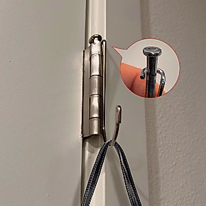 GGTE 6 Pack Door Pin Hinge Hanger, Multifunctional Door Hanger Hook, Over The Door Hooks, Hang Just About Anything You Can Imagine