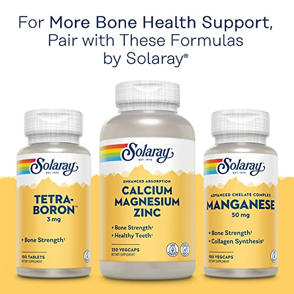 Solaray, (2 Pack) Vitamin D3 + K2, Soy Free, Capsule, 60 VegCaps