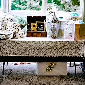 JingPieCle 6 Foot Folding Table 6ft Portable Plastic Picnic Table with Handle, Fold in Half Heavy Duty Utility Foldable Table, Indoor Outdoor 6' Folding Card Tables for Party, Dining