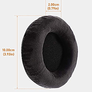 OSALADI 2pcs Headset Earpads Replacement Sponge Headphones Cushions Memory Foam Ear Pad Covers Earphone Pillow Parts Compatible with Beyerdynamic T70P T5P T1 DT990 DT880 Black