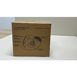 J-Tech Digital Scroll Endurance Mouse Ergonomic Vertical USB Mouse with Adjustable Sensitivity (600/1000/1600 DPI), Removable Palm Rest & Thumb Buttons - Reduces Hand/Wrist Pain (Style 1)