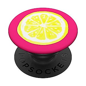 Lemon Slice Yellow on Hot Pink