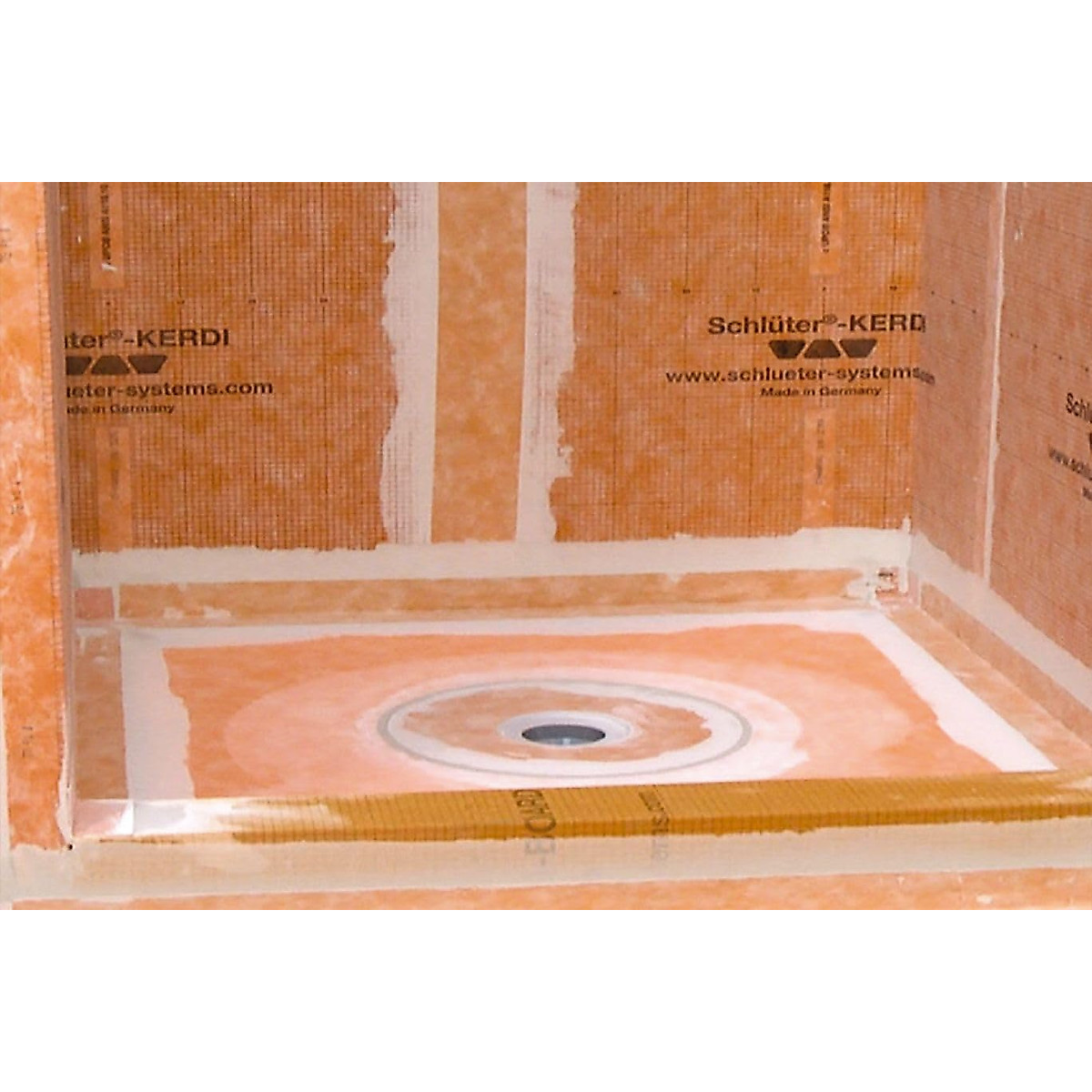 Schluter Kerdi Bonded Waterproofing and Vapor-Retardant Membrane for Tile Application - 3' 3" Width, 16' 5" Length, 54 Square Feet - KERDI200/5M