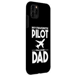 iPhone 11 Pro Max Pilot Calls Me Dad Airplane Aviation Helicopter Graphic Case