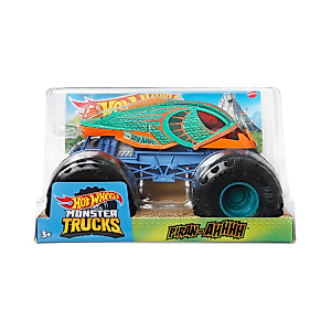 Hot Wheels Monster Trucks 1:24 Scale Vehicles, Collectible Die-Cast Metal Toy Trucks with Giant Wheels & Stylized Chassis, Gift for Kids Ages 3 Years Old & Up