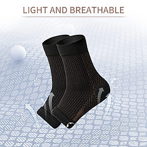 Candyhouse 3 PCS Neuropathy Socks Ankle Compression Sleeve for Women or Men Ankle Support For Ankle For Swelling, Plantar Fasciitis,Sprain,Neuropathy Brace For Women And Men