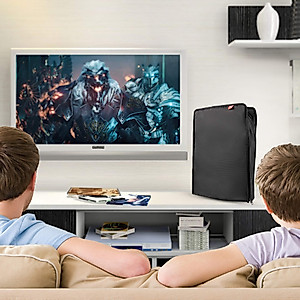 Cybcamo Dust Cover for PS5 Console, Waterproof Nylon Protector Cover with Anti Scratch Soft Velvet Lining for Playstation 5 Console Digital Edition & Regular Edition