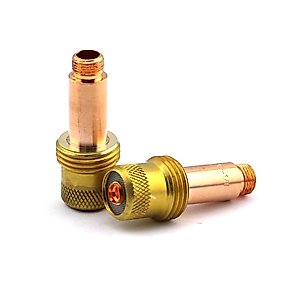 WeldingCity 2-pk Gas Lens Collet Body 45V27 (1/8") for TIG Welding Torch 17, 18 and 26 Series from Weldcraft Lincoln Miller ESAB Weldcraft CK (2-PK)