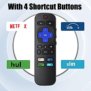 Replacement Remote Compatible for TCL Roku,Hisense Roku,Onn Roku,Insignia Roku, Element Roku,Westinghouse Roku TV.(NOT for Roku Stick and Roku Box)(Pack of 2)