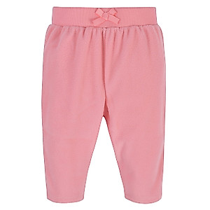 Gerber Baby Girls' 4-Pack Microfleece Pants, Floral, 18 Months