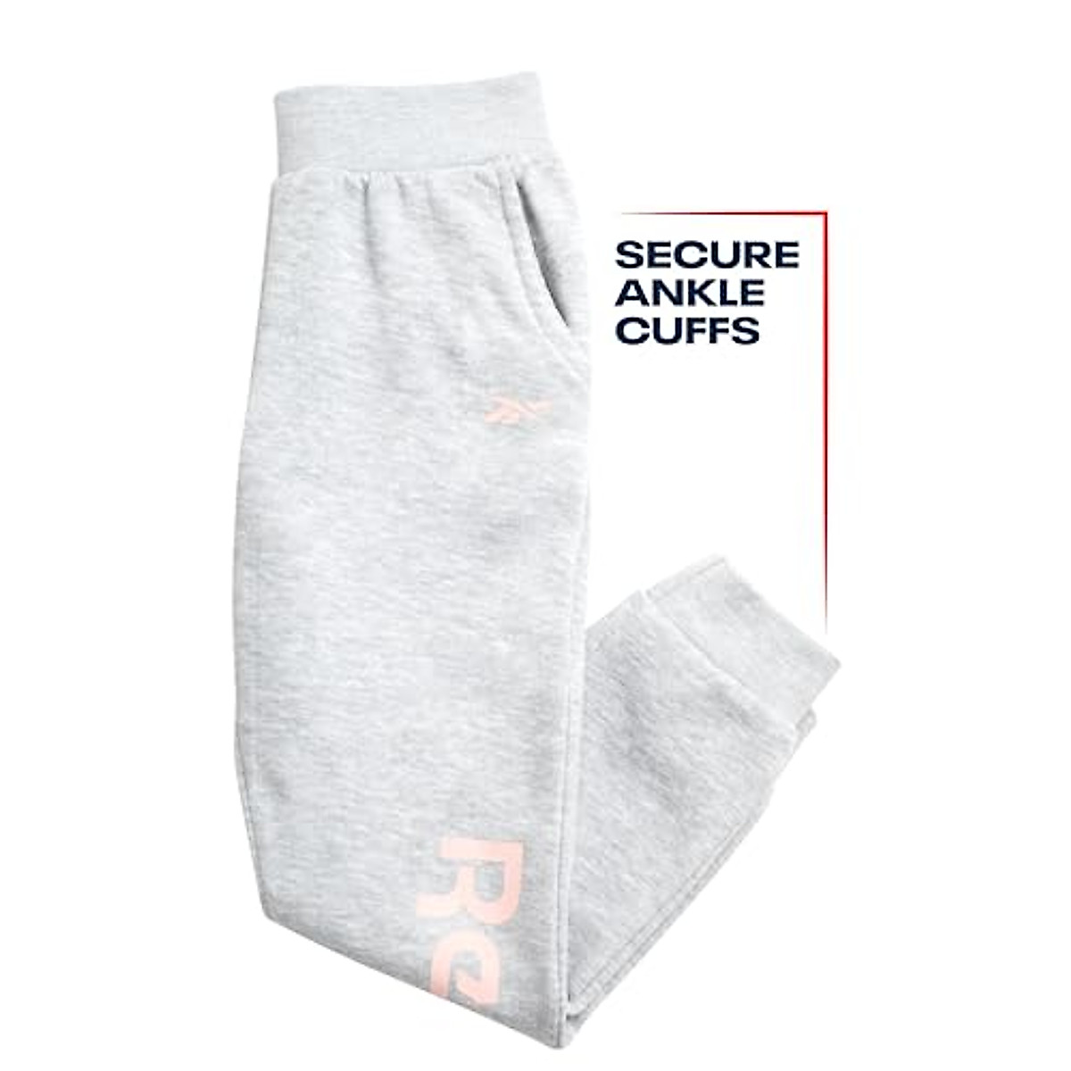 Reebok Baby Girls' Pants Set - 3 Piece Fleece Lined Sweatshirt, Graphic Tee and Jogger Pants for Infant and Toddler (12M-6X), Size 3T, Light Grey Heather