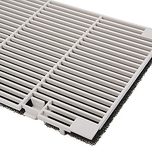 PIT66 RV A/C Ducted Duo-Therm Air Grille, Compatible with Dometic 3104928.019, Replace A-Conditioner Grill with Filter Pad - Polar White