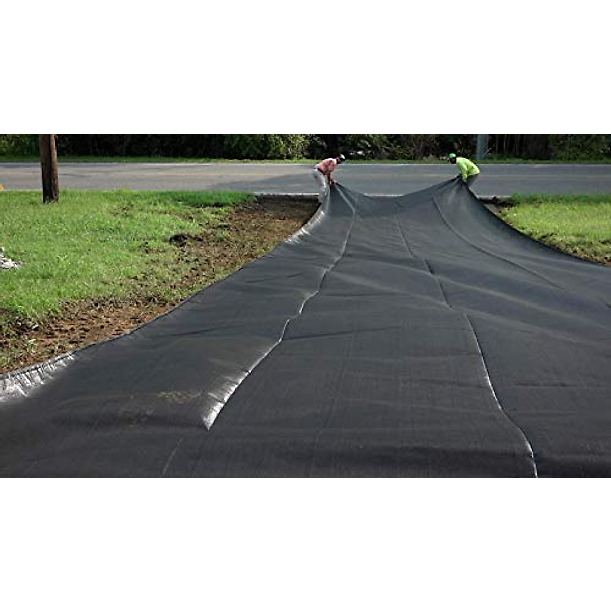 ArmorLay Commercial Grade Ground Stabilization Fabric, Underlayment (Black, 12.5' X 30')