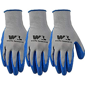 Wells Lamont mens 3 Pair Pack work gloves, Grey, X-Large Pack of US