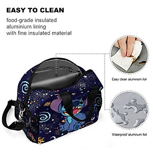 Cute Lunch Bag for Women Cartoon Lunch Box Portable Insulated Lunch Tote Bag Thermal Cooler Bag for Work School Outdoor