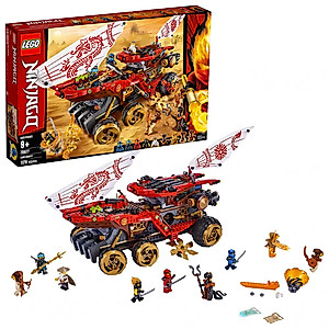 LEGO NINJAGO Land Bounty 70677 Toy Truck Building Set with Ninja Minifigures, Popular Action Toy with Two Toy Vehicles and Toy Ninja Weapons for Creative Play (1,178 Pieces)