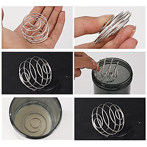 6 Pcs 2.1-Inch Large Size Shaker Balls for Protein Shakes,Milkshake,Salad Dressing and Drinking Bottle, Stainless Steel Shaker Ball,Blender Ball Replacement