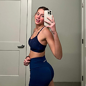 ALTERWEGAL Amplify Shorts High Waist Workout Seamless Scrunch Gym Victory Blue