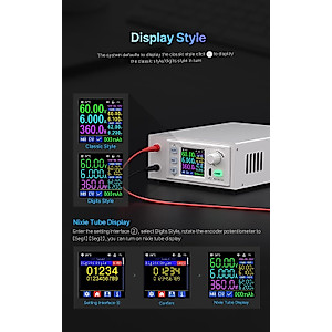 Digital Control RK6006-C 60V 6A 4 Digit Adjustable AC to DC Lab Bench Power Supply Regulator 360W