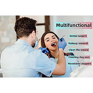 1000 Pcs Dental Gauze Rolls, Rolled Cotton Ball, Cottons Pads for Dentists, Good Absorbent Nose Plugs for Kids Adults, Nosebleed, Wound, Dental Accessories, Mouth Gauze, Non Sterile (0.3/1.5 inch)