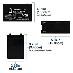 Mighty Max Battery 12V 9Ah PowerWare PWHR1234W2FR Replacement UPS Battery - 4 Pack