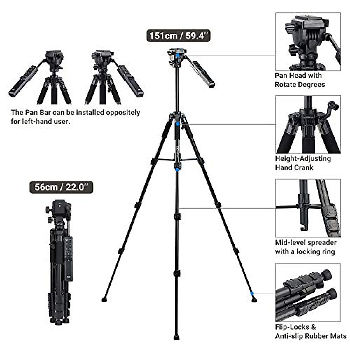 Camera Remote Control Tripod Rplac VCT-VPR1 for Sony A7R V A7RV A7 IV III II ZV-1 A6600 A6500 A6400 A6300 A6100 A6000 A1 A7SIII A7RIV A7RIII A7RII A7S II A7R A9 II RX10 IV III RX100 VII VI HX400V FX30
