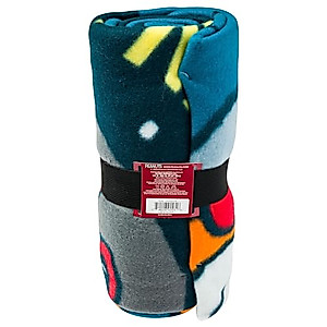 Silver Buffalo Peanuts Snoopy I Need My Space Astonaut Outer Space Moon 45" x 60" Fleece Throw, Soft and Cozy Blanket, 180 GSM