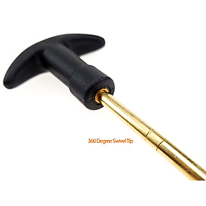 Wydan Universal Gun Cleaning Kit - Handgun Pistol 9mm Cleaning Kit for 9 mm .22 .357 .30 .38 .40 .44 .45 Ca Caliber - Carrying Case Compact Travel Size Metal Brushes