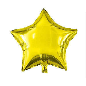 AimtoHome 36" Star Shape Foil Mylar Balloons, 5pcs Gold Pentagram Balloon For Birthday Party & Wedding Decoration