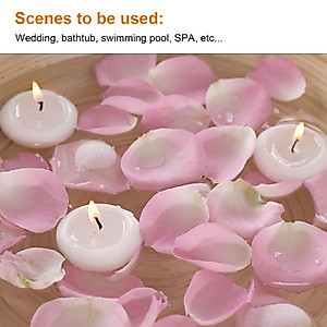 3 inch White Floating Candles Bulk,12Pack Dripless Wax Unscented Wax 13-15Hours Burning, Wedding Party Candles,for Centerpieces Suitable for Cylindrical Vases,Swimming Pool,Restaurant Decoration