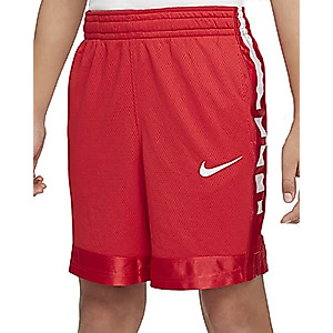 Nike Boy's Dry Shorts Elite Stripe (Little Kids/Big Kids) University Red/White LG (14-16 Big Kid)