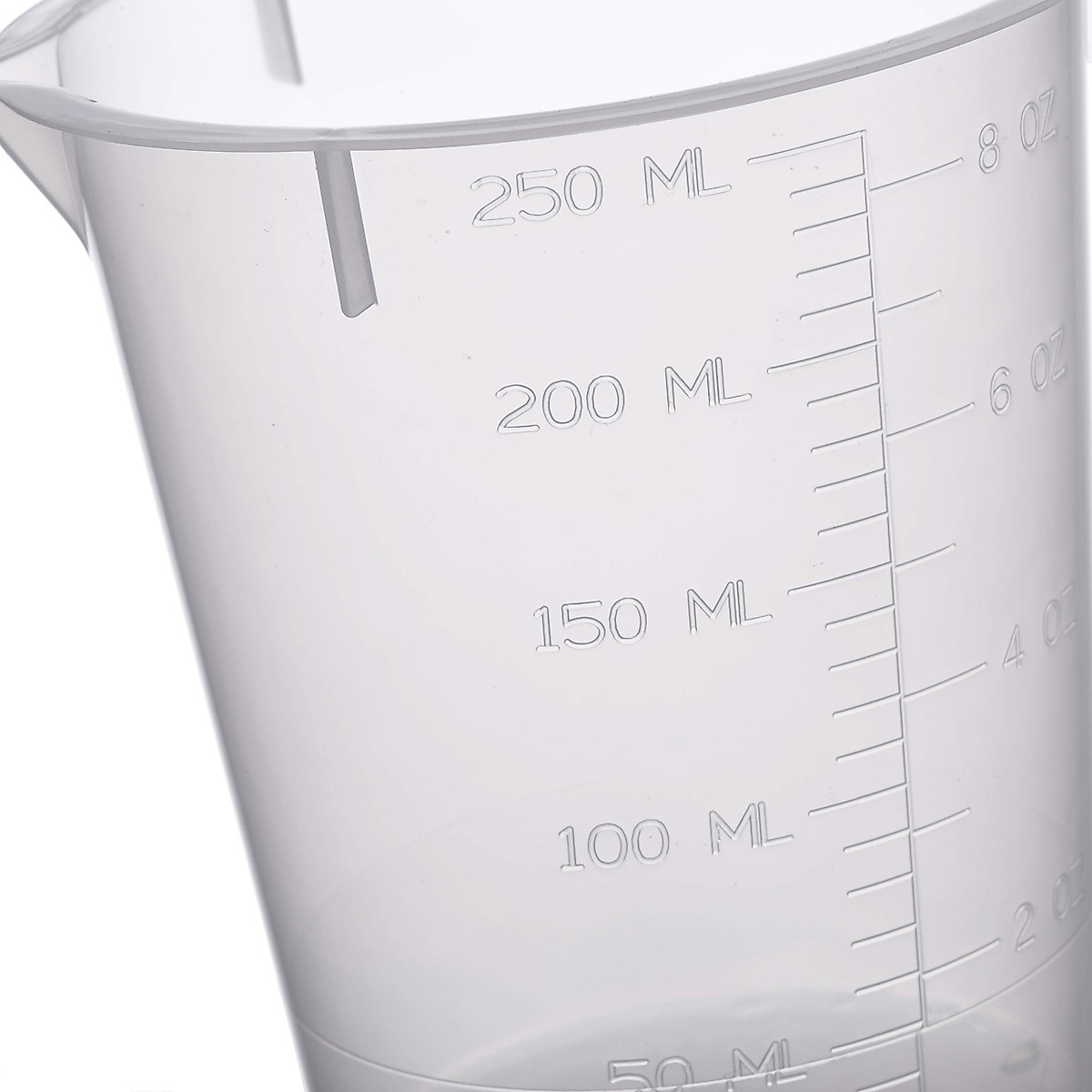 Consolidated Plastics 45383 Disposable Beaker, Polypropylene, 250 mL, 50 Piece
