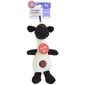 Outward Hound Scruffles Lamb Plush Squeaky Dog Toy, Small