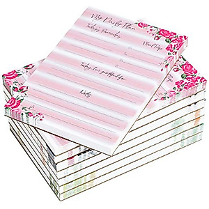 Calendar Sticky Notes for Monthly, Weekly, and Daily in Floral Print (8 Pack)
