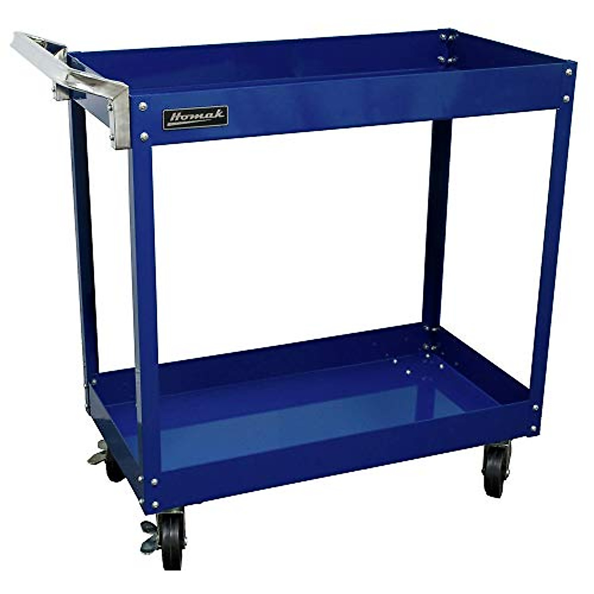 Homak Economy Utility Service Cart, Blue, 30 Inches