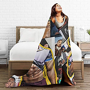 Michael B. Jordan Eric Stevens Soft and Comfortable Warm Fleece Blanket for Sofa,Office Bed car Camp Couch Cozy Plush Throw Blankets Beach Blankets (50"x40")