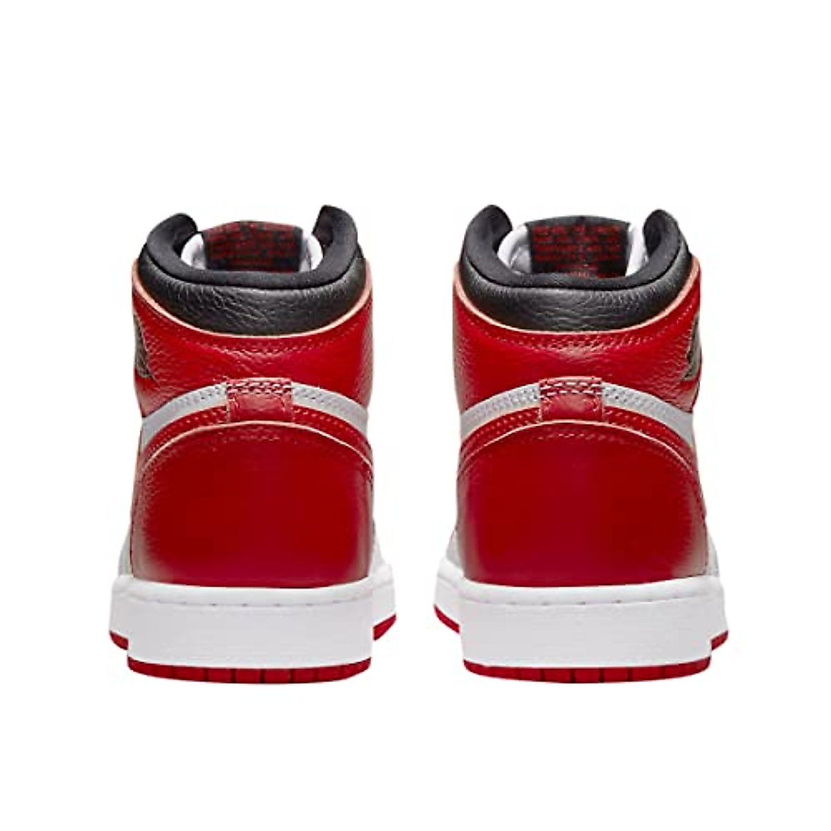 Jordan Boy's Air Jordan 1 Retro High OG (Big Kid) White/University Red/Black 6 Big Kid M
