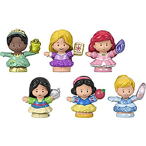 Fisher-Price Disney Princess Gift Set by Little People, 6 Character Figures for Toddlers and Preschool Kids Ages 18 Months to 5 Years [Amazon Exclusive] & Disney Frozen Elsa & Friends by Little People