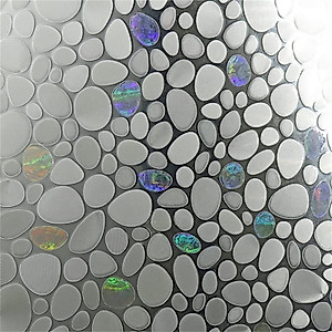 XENITE Window Privacy Film Translucent Cobblestone Frosted Window Privacy Film Self Adhesive Glass Stickers one Way Window Film Window (Color : Transparent, Size : 45x100cm)