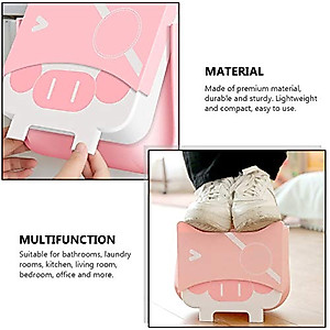 Cabilock Kitchen Hanging Trash Can Small Foldable Waste Bins Hanging Cabinet Trash Can Home Wall Bedroom Office Car Waste Container (Pink)