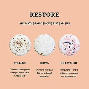 FIREKOTO Shower Steamers Shower Bombs with Essential Oils for Stress Relief, Shower Steamers Aromatherapy for Home SPA, Christmas Gifts, Relaxation Gifts for Women (Style A)
