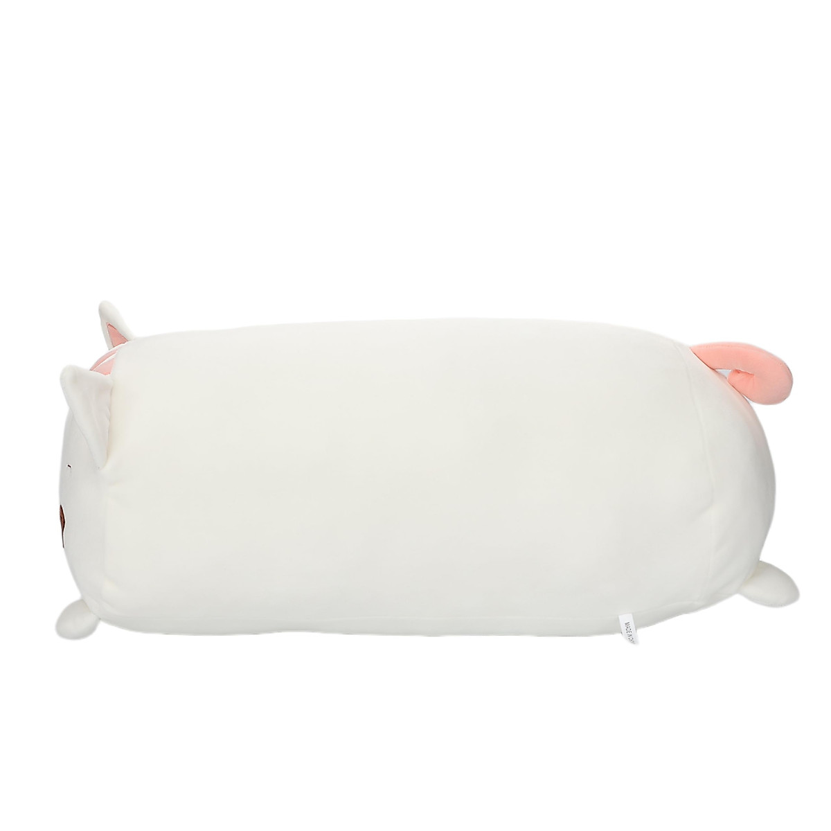 TemBe 23.6 inch Cute Large Cat Plush Stuffed Animal Pillow, Very Soft Squish Mellow Hugging Toy Gifts for Bedding, Kids Sleeping Cute Pillow (White Cat)