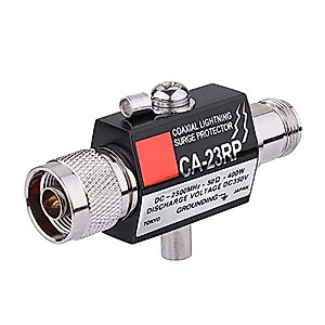 50Ω DC-2500MHz N Connector 400W Coaxial Lightning Surge Protection Protector Arrester Arrestor Replacememnt