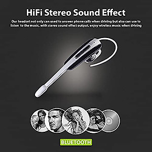 VOLT+ TEK STYZ Headset Compatible with Realme 10 in Ear Wireless Bluetooth Noise Canceling Earpiece (Black/Gold)