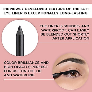 ARTDECO Soft Eyeliner Waterproof - Black N°10 - Creamy Consistency - Glides onto Eye - Smudge-Proof & Waterproof - Long Lasting Wax-Based Formula - Eyeliner Pencil - Eye Makeup - Kajal - 0.04 Oz