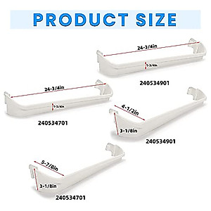 240534701 240534901 Refrigerator Door Shelf Rack Bar Rail Compatible with Frigidaire Kenmore Gibson Galaxy Kelvinator Replacement for AP3214631 PS734936 948952 AP3214630 PS734935