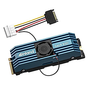 INLAND TD510 2TB PCIe 5.0 M.2 SSD Gen5 x 4 232-L 3D TLC NAND NVMe 2280 Internal Solid State Drive Gaming SSD with Heatsink & DRAM