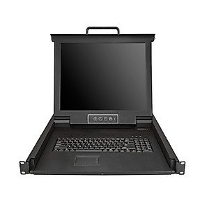 StarTech.com Rackmount KVM Console - Single Port VGA KVM with 17" LCD Monitor for Server Rack - Fully Featured Universal 1U LCD KVM Drawer w/Cables & Hardware - USB Support - 50,000 MTBF (RKCONS1701)