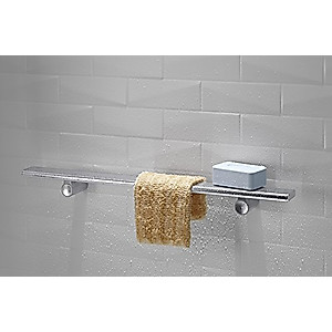 KOHLER K-97625-SHP 97625-SHP CHOREOGRAPH 24 Shower Barre, Bright Polished Silver